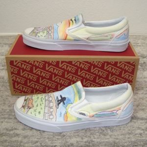 Vans | Shoes | Nwot Vans Custom Unisex Beach Surfer Van Sunset ...